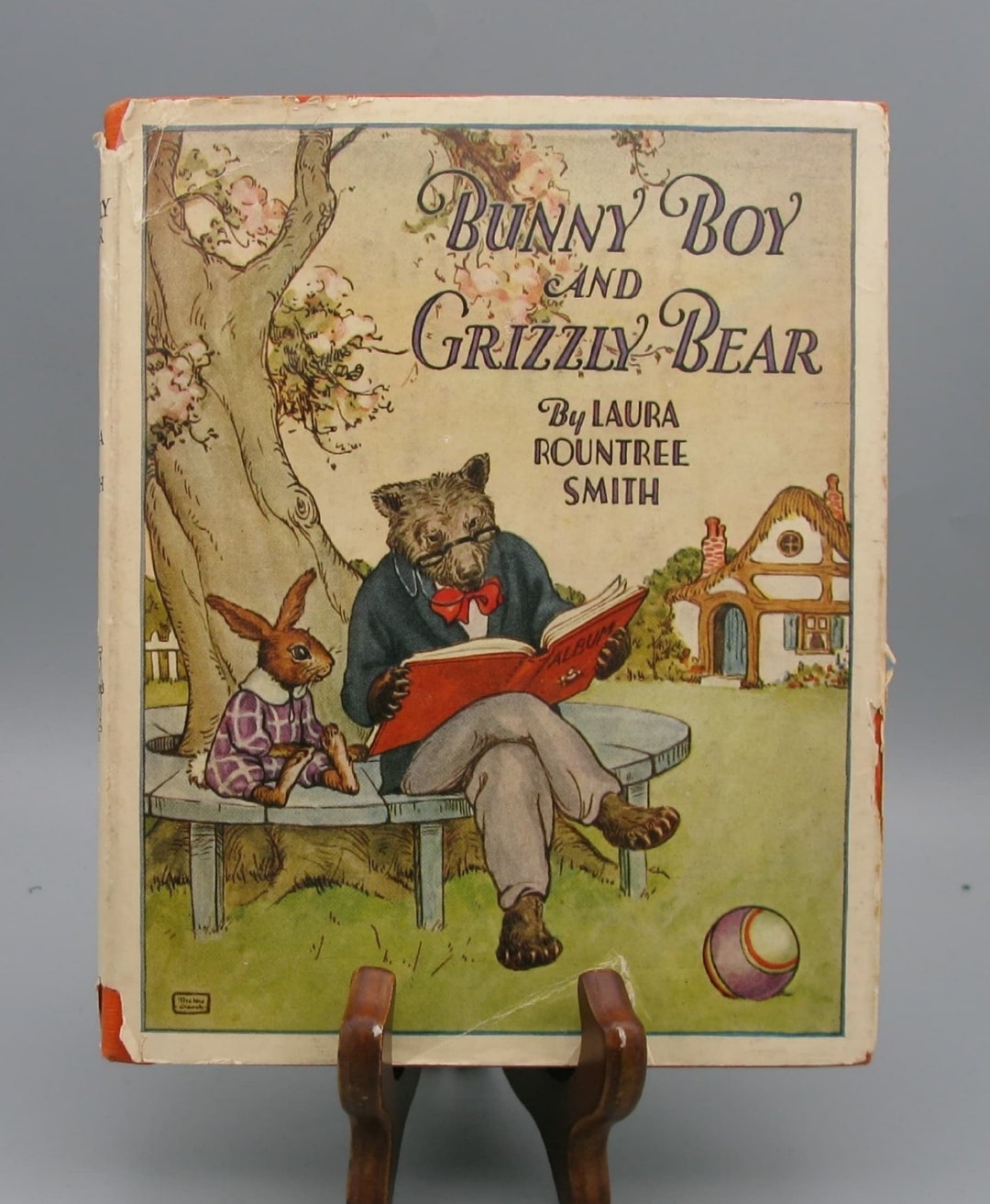Laura Rountree Smith, Bunny Boy & Grizzly Bear, Vintage Illustrated ...