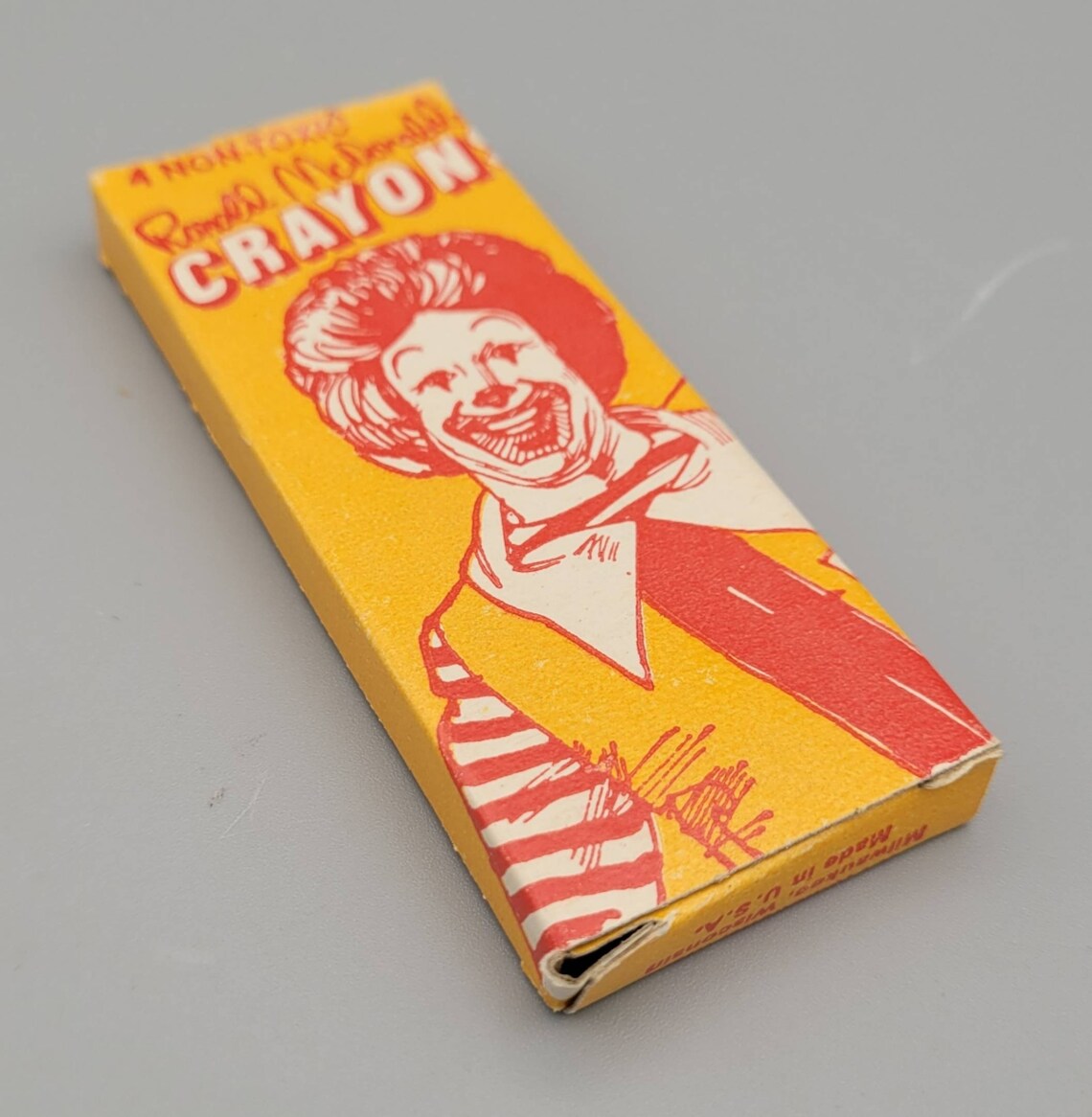 Ronald Mcdonald Crayons, Vintage Mcdonald's Happy Meal Toy, Full ...