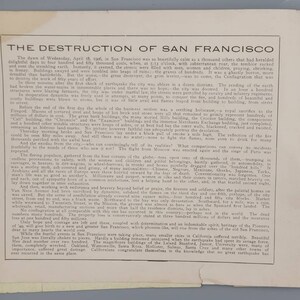 San Francisco and Vicinity Before and After the Fire, Vintage Softcover ...
