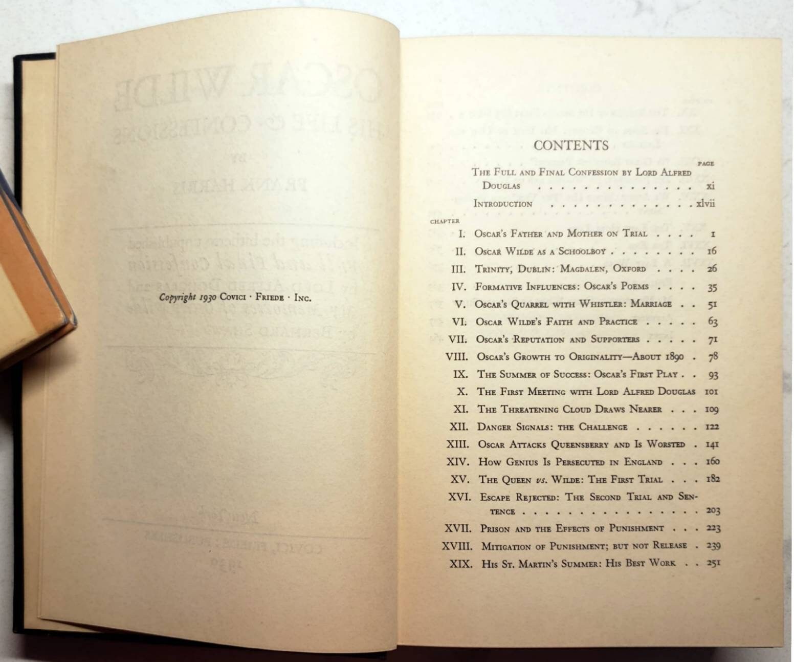 Frank Harris, Oscar Wilde: His Life & Confessions, Vintage 1st Edition ...