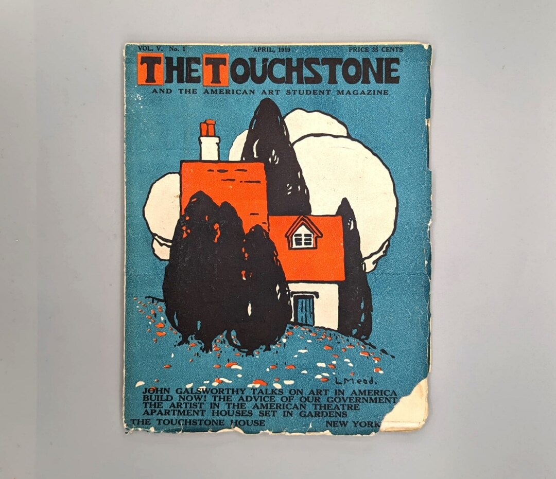 The Touchstone and the American Art Student Magazine, April Issue, Rare ...