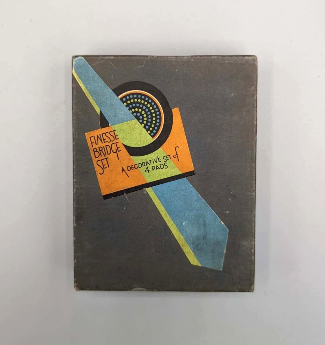 Gibson Finesse Bridge Set, Rare Vintage Art Deco Box Set W/ Four Blank ...