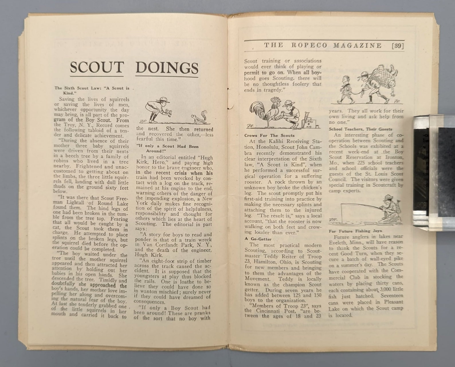 The Ropeco Magazine, August Issue, Vintage Illustrated Children's ...