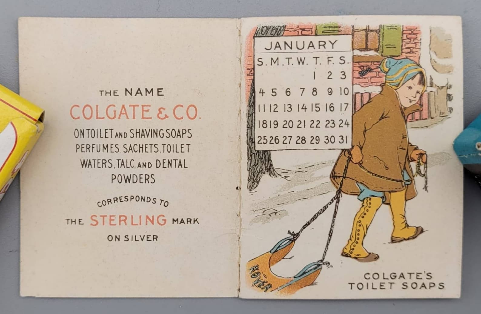 Colgate & Co. Miniature Pocket Calendar Rare Vintage - Etsy