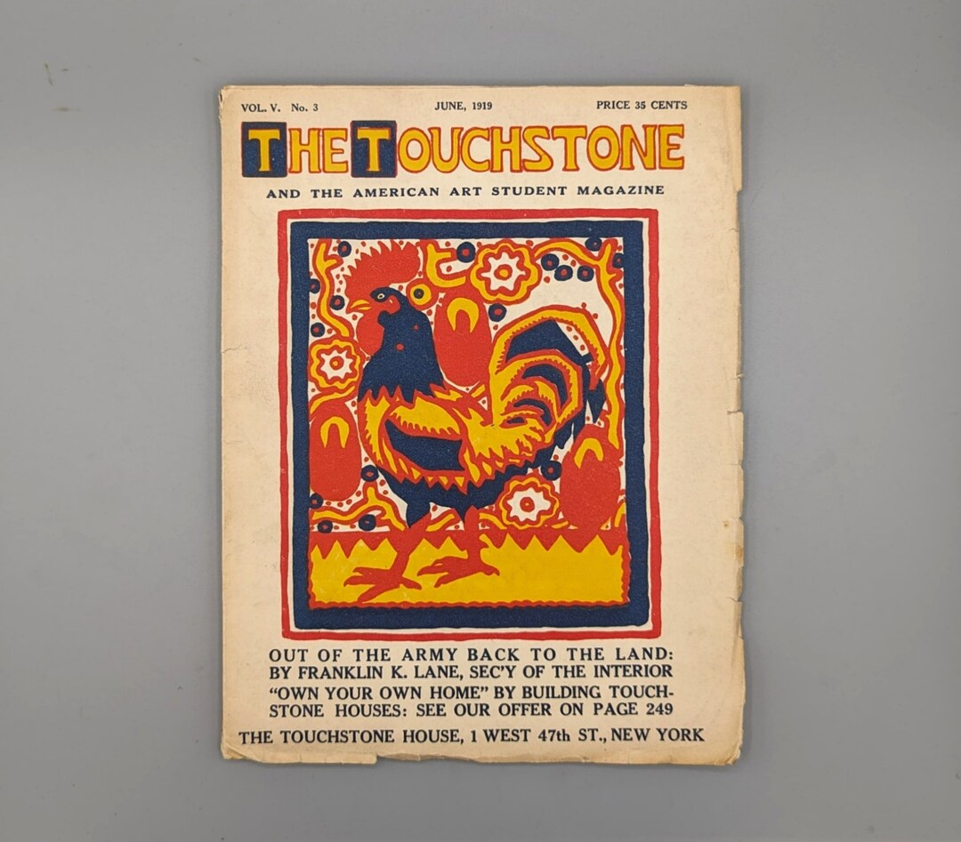The Touchstone and the American Art Student Magazine, June Issue, Rare ...