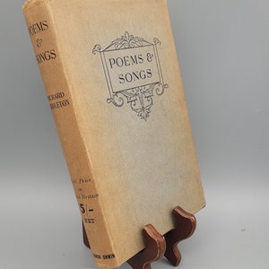 Richard Middleton, Poems & Songs, Vintage 1st Edition Book of Poetry W ...