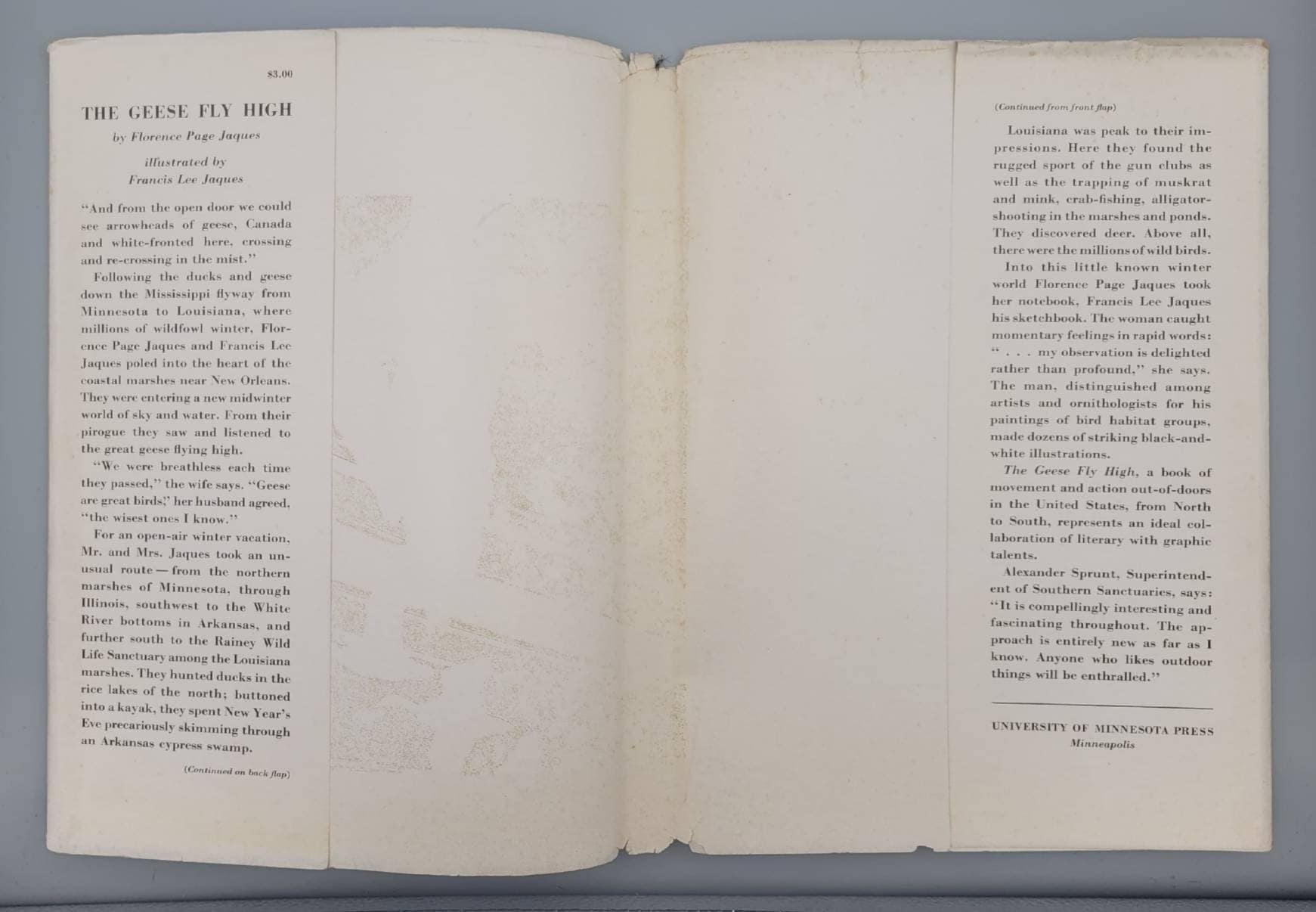 Florence Page Jaques, the Geese Fly High, Rare Vintage 1st Edition ...