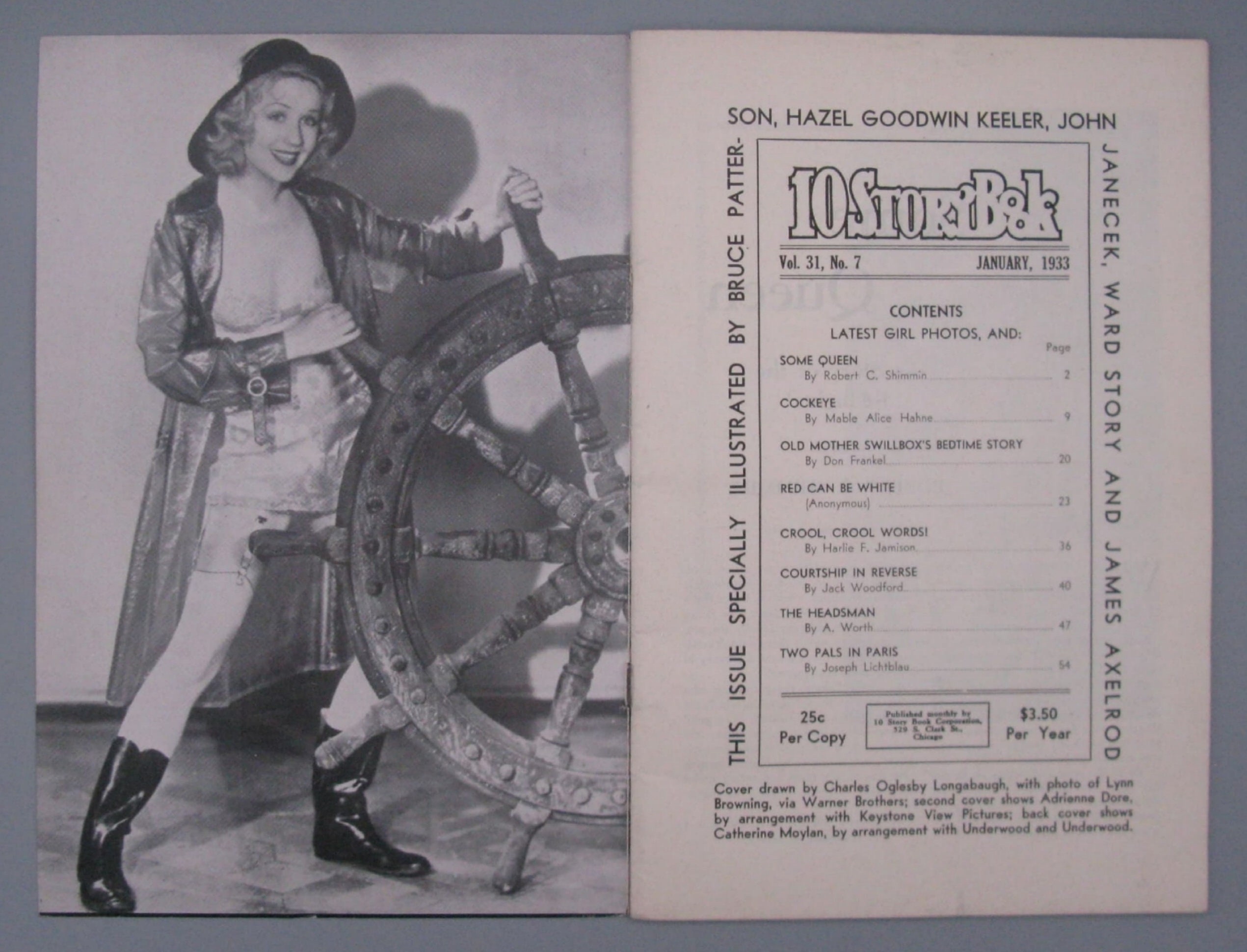 10 Story Book, Still Going Strong in 1933, Vintage Pulp/pinup Magazine January Issue 1933 - Etsy