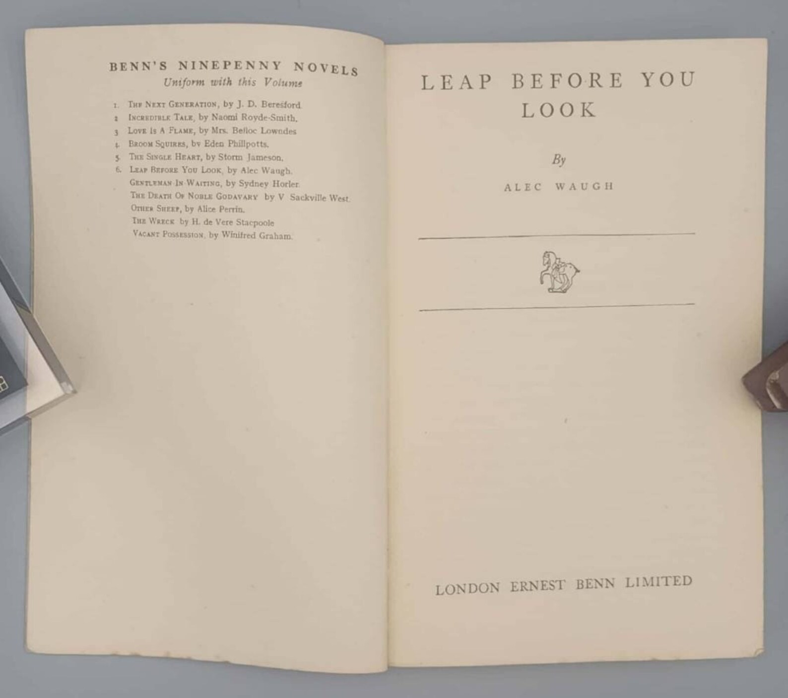 Alex Waugh Leap Before You Look Vintage UK Softcover Book - Etsy