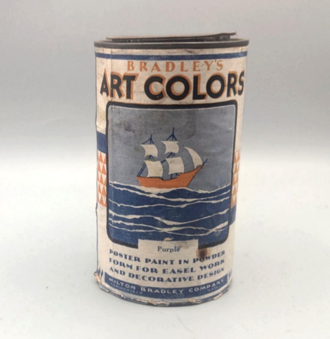 Milton Bradley, Bradley's Art Colors: Poster Paint in Powder Form, Rare ...