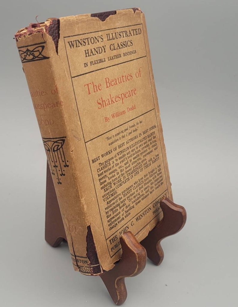 William Dodd, the Beauties of Shakespeare, Vintage Illustrated Leather ...