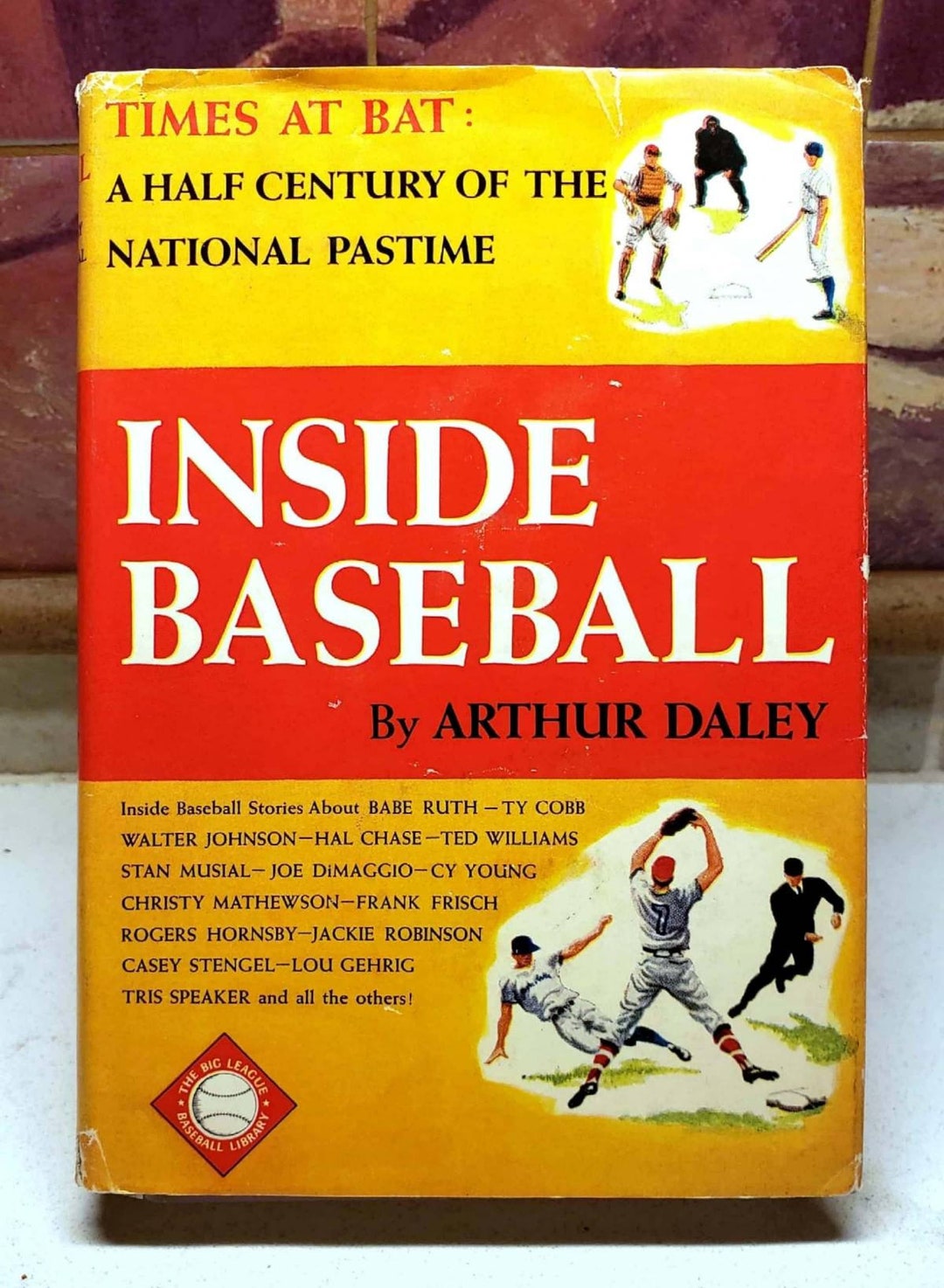 Arthur Daley, Inside Baseball, Vintage Baseball Book W/ Dust Jacket ...