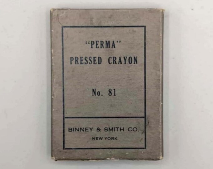 Binney & Smith Co., Perma Pressed Crayon, No. 81, Rare Vintage Full Box ...