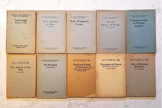 Vintage Little Blue Book Collection: Set 1. 5 Bucks Each | Etsy