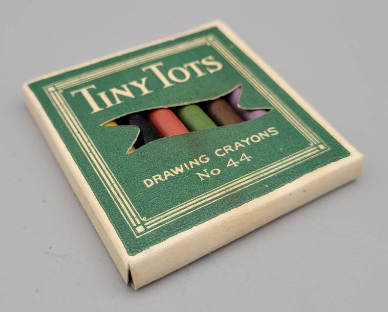 Binney and Smith, Tiny Tots Drawing Crayons No. 44, Rare Vintage Full ...