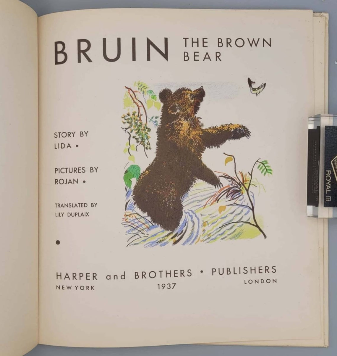 Lida Bruin the Brown Bear Rare Vintage 1st Edition Book W/ - Etsy