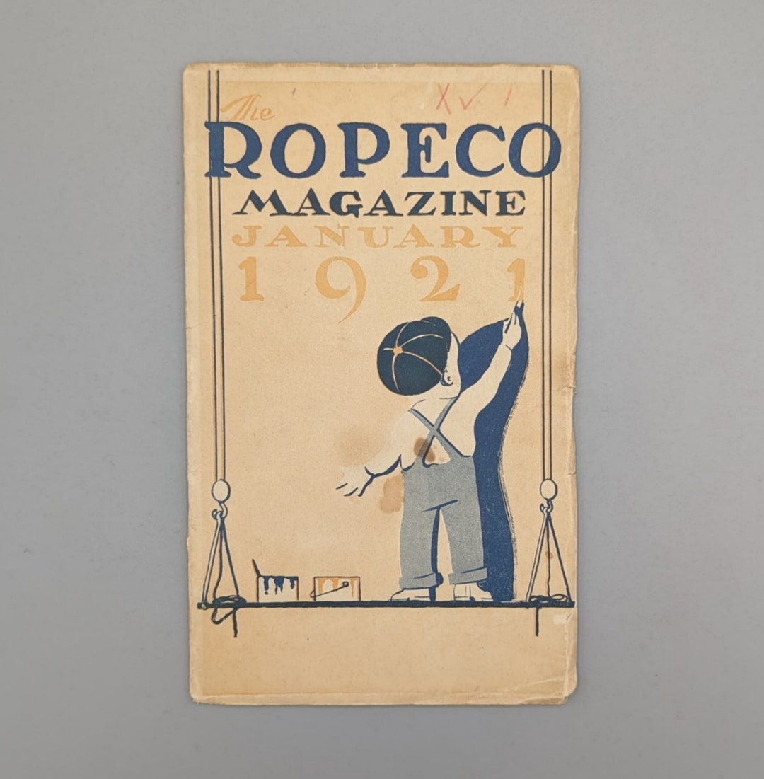 The Ropeco Magazine, January Issue, Vintage Illustrated Children's ...