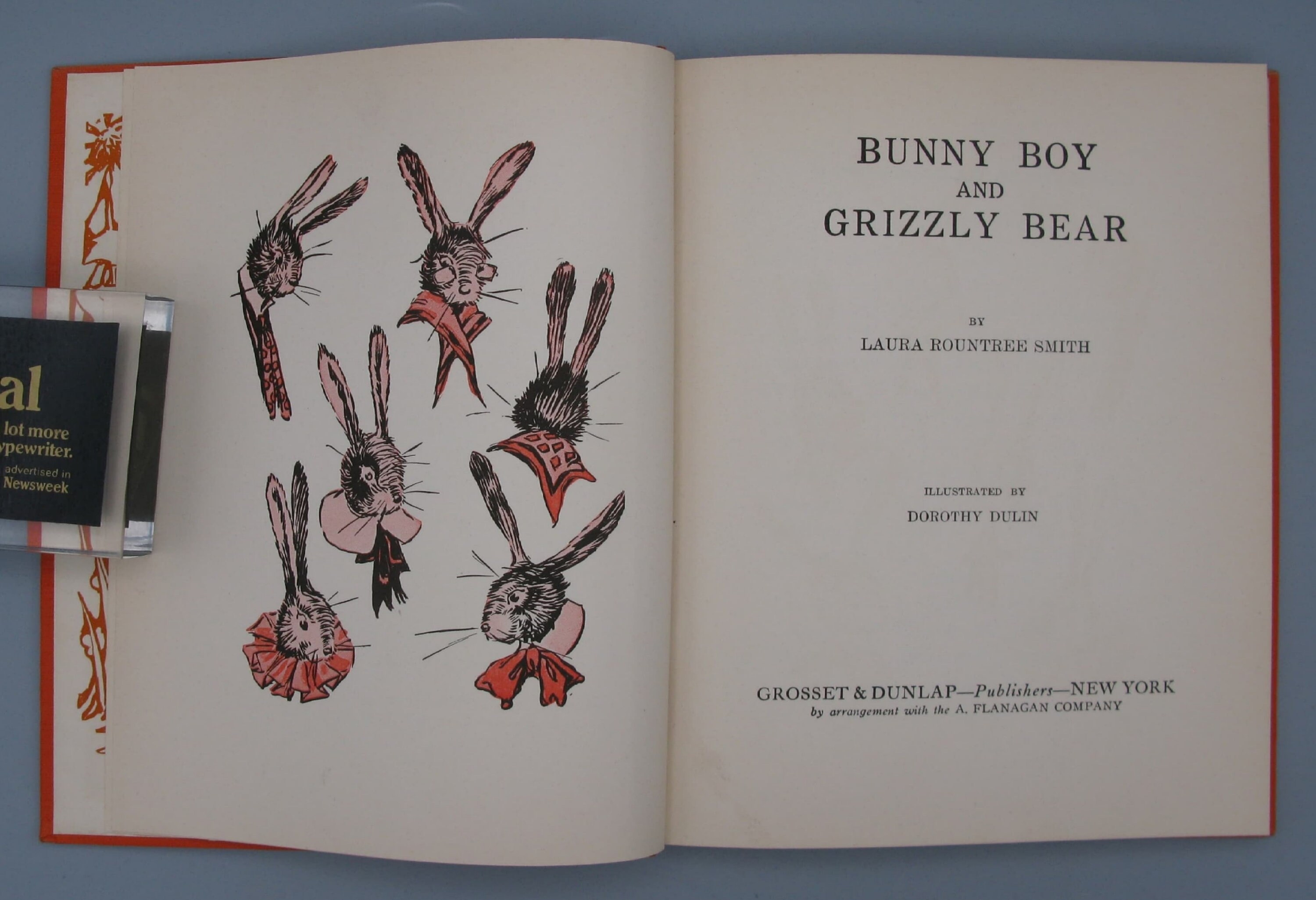 Laura Rountree Smith, Bunny Boy & Grizzly Bear, Vintage Illustrated ...