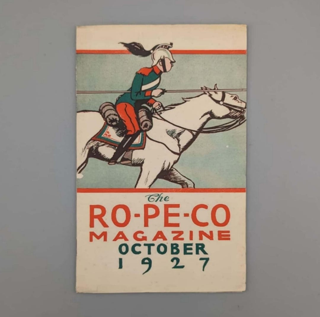 The Ropeco Magazine, October Issue, Vintage Illustrated Children's ...