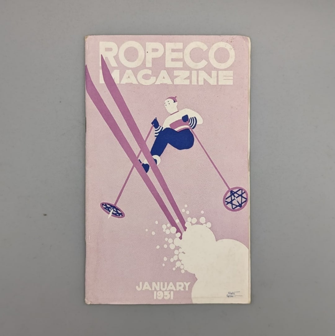 The Ropeco Magazine, January Issue, Vintage Illustrated Children's ...