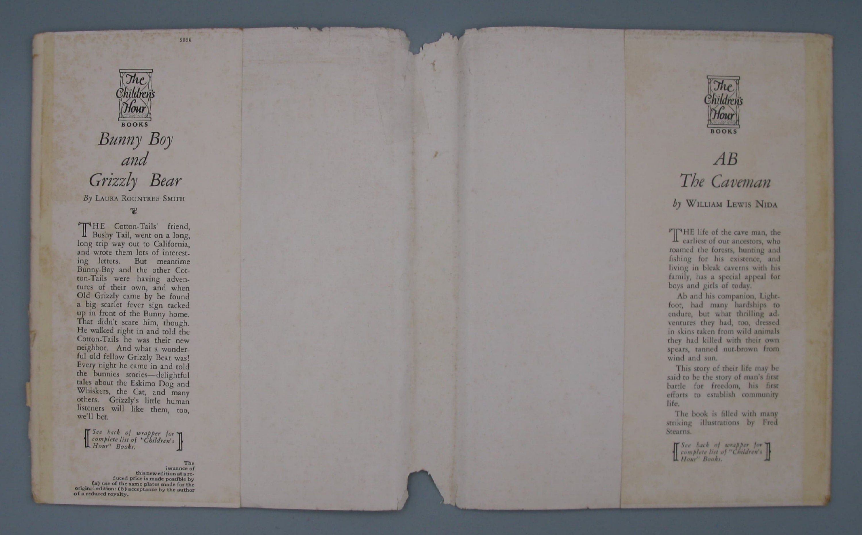 Laura Rountree Smith, Bunny Boy & Grizzly Bear, Vintage Illustrated ...