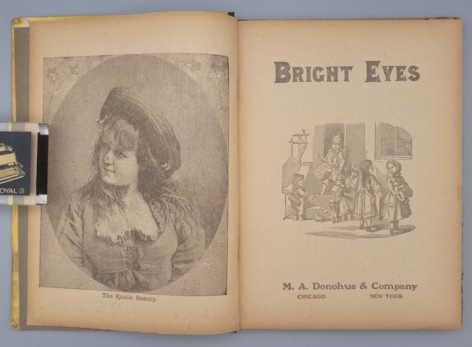 Mrs. Mollie Moore Davis, Bright Eyes, Vintage Illustrated Hardcover ...