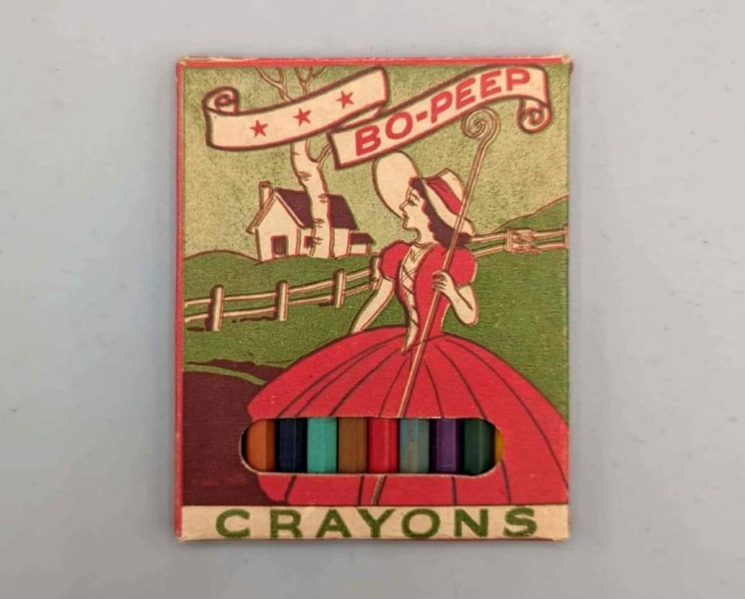 Linton Pencil Co., Bo-peep Crayons: for Map & Sketch Work, Rare Vintage ...