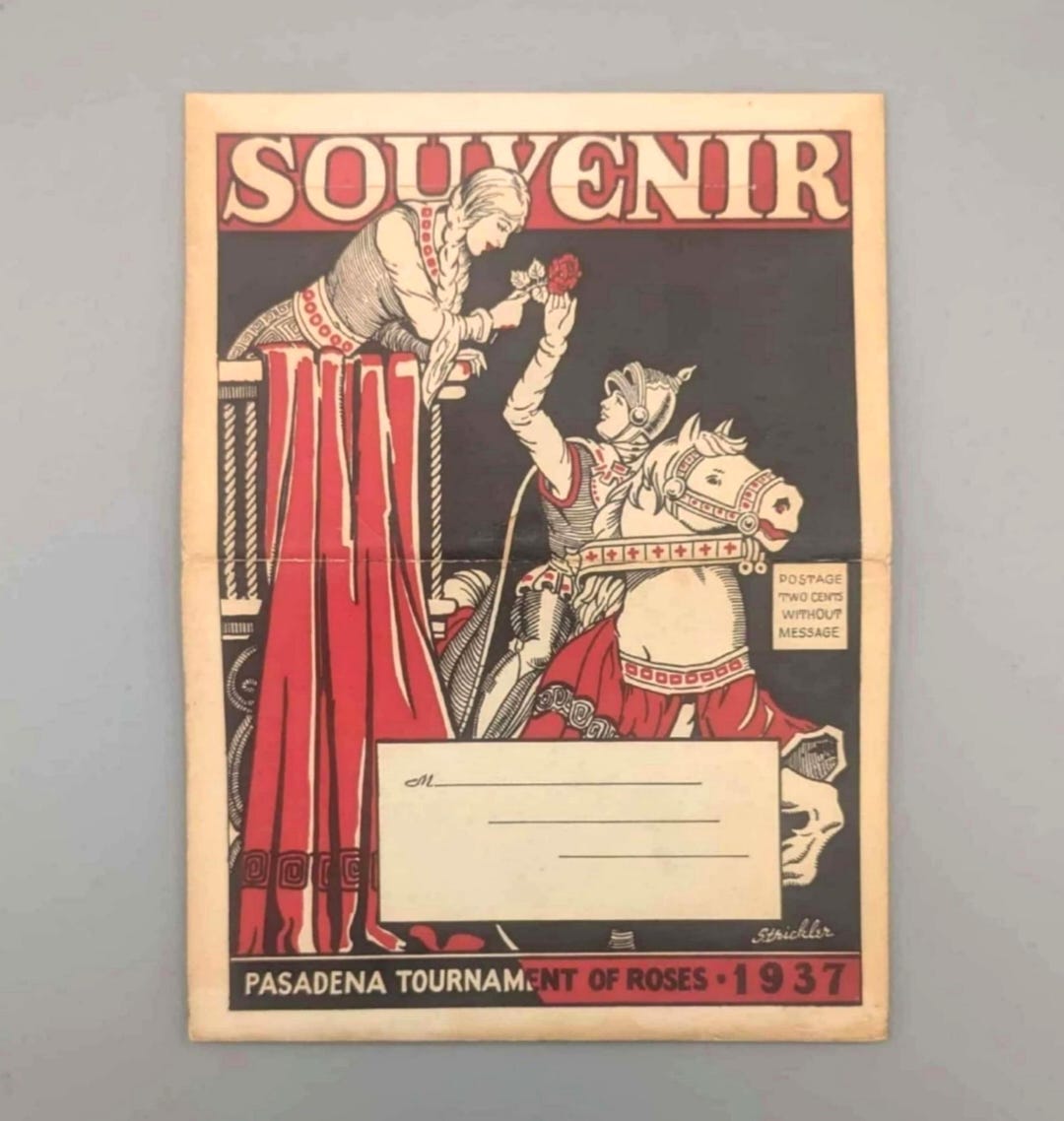 The Pasedena Tournament of Roses, Vintage Souvenir Mailing Envelope W/ 16 Postcards (1937) - Etsy