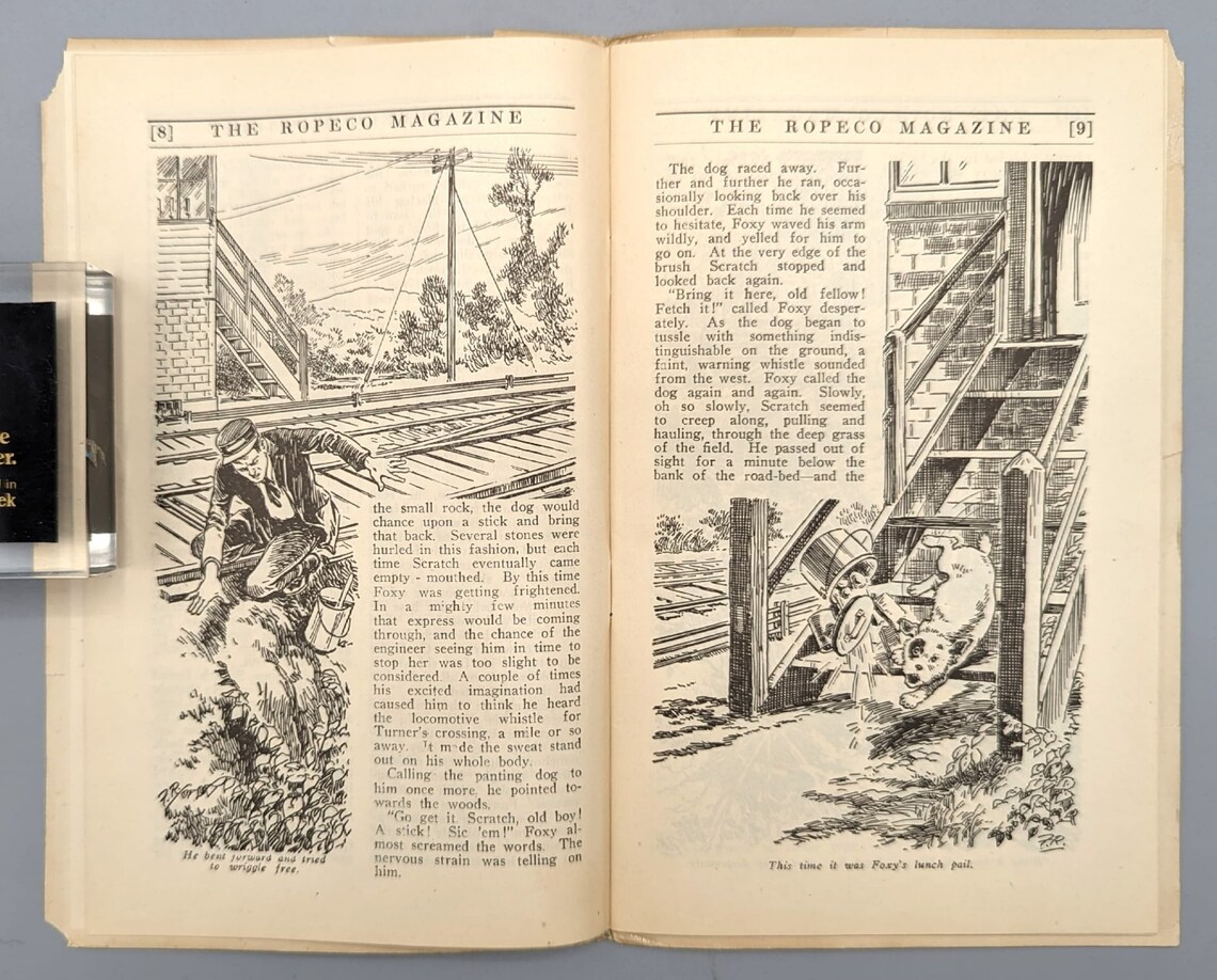 The Ropeco Magazine, August Issue, Vintage Illustrated Children's ...