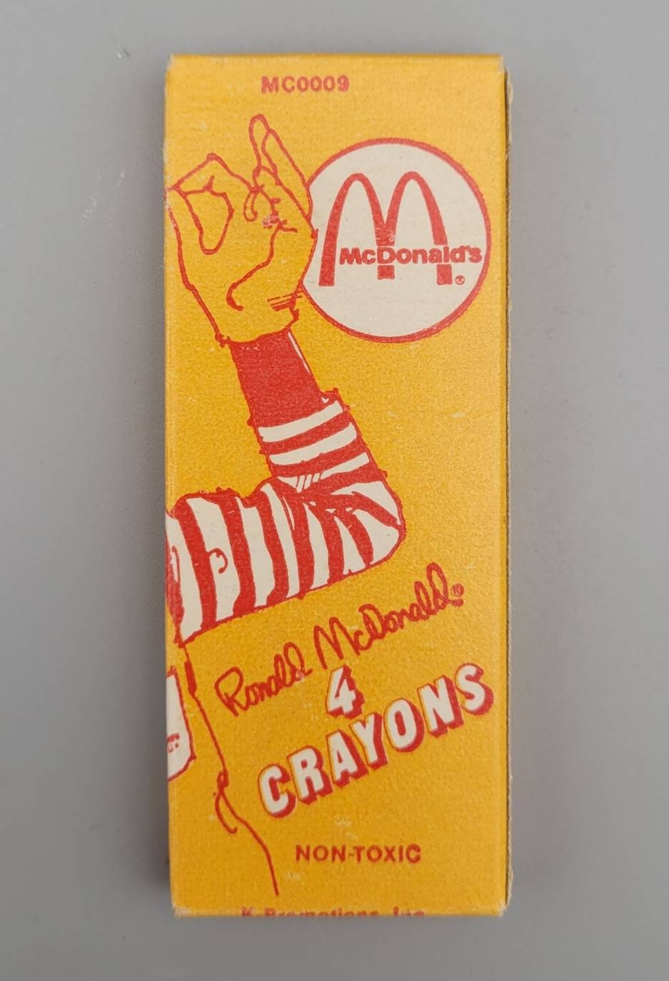 Ronald Mcdonald Crayons, Vintage Mcdonald's Happy Meal Toy, Full ...