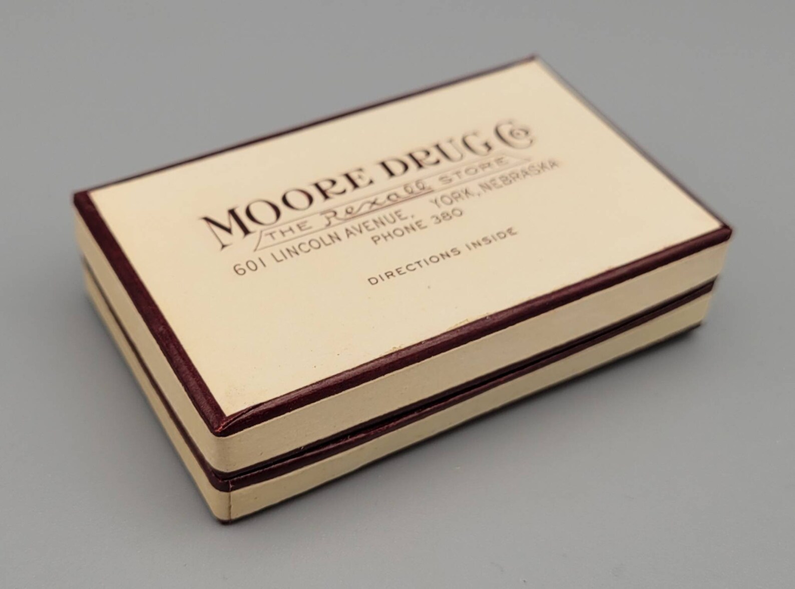 Vintage Pharmacy Prescription Medicine Box Moore Drug Company 1950's - Etsy