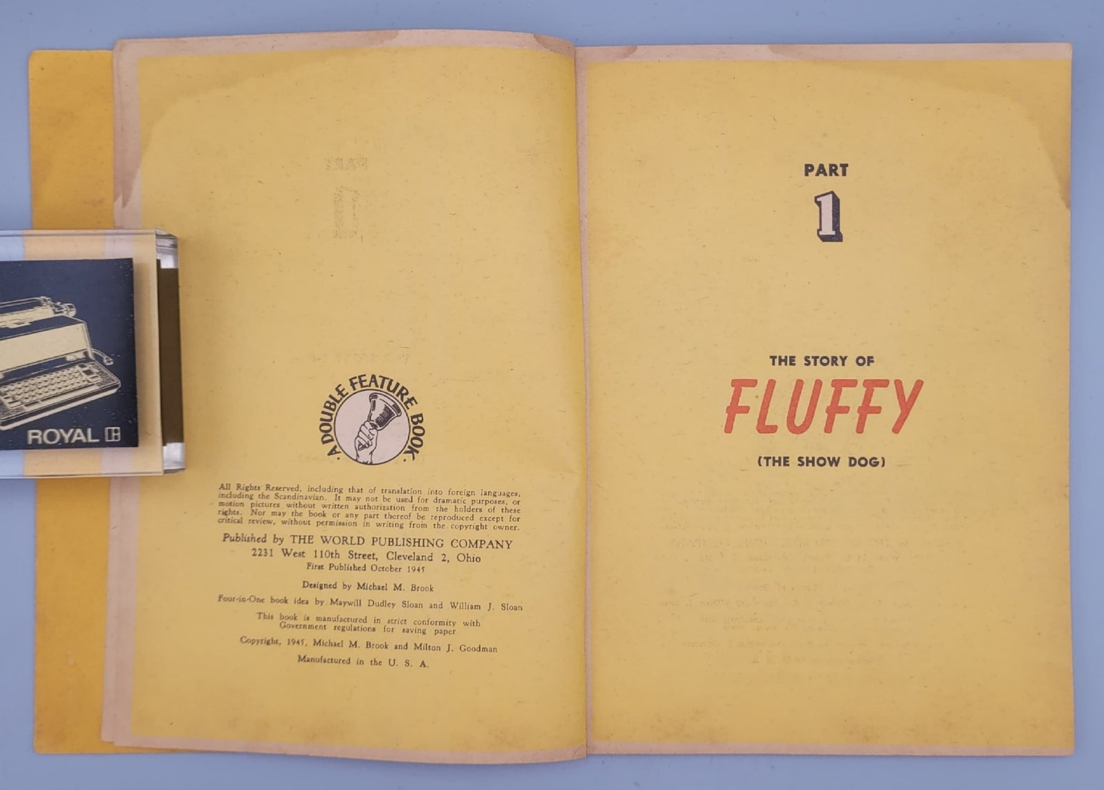 Olga Cabral, the Story of Fluffy (the Show Dog), Vintage Softcover ...
