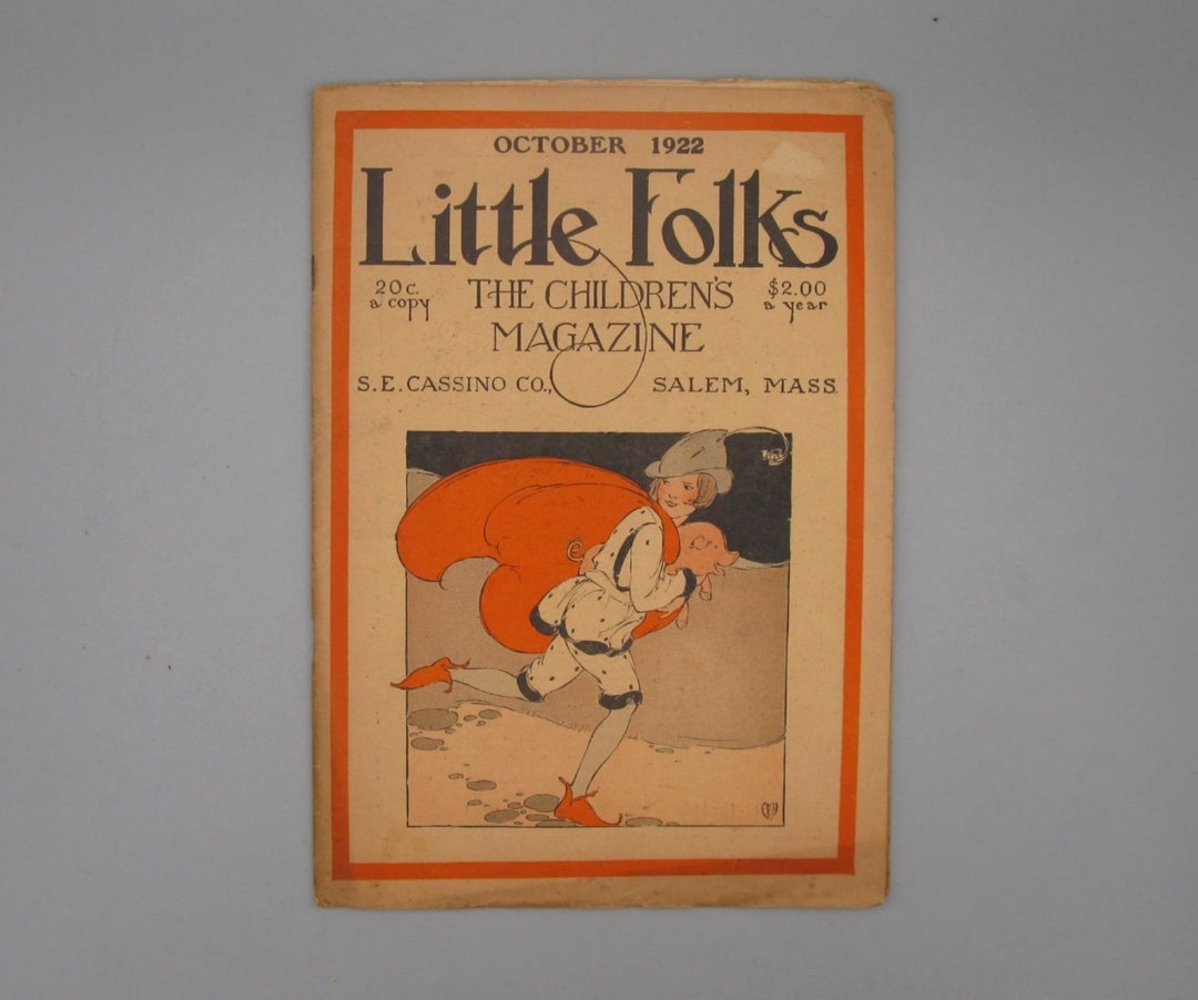 Little Folks, September Issue, Vintage Illustrated Children's Magazine ...