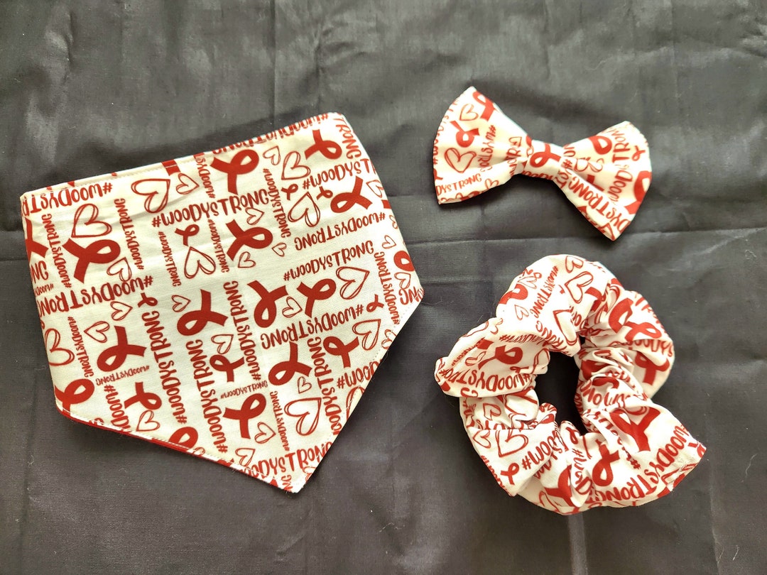 Woody Strong Bandana Collar Bow and Scrunchie #woodystrong - Etsy