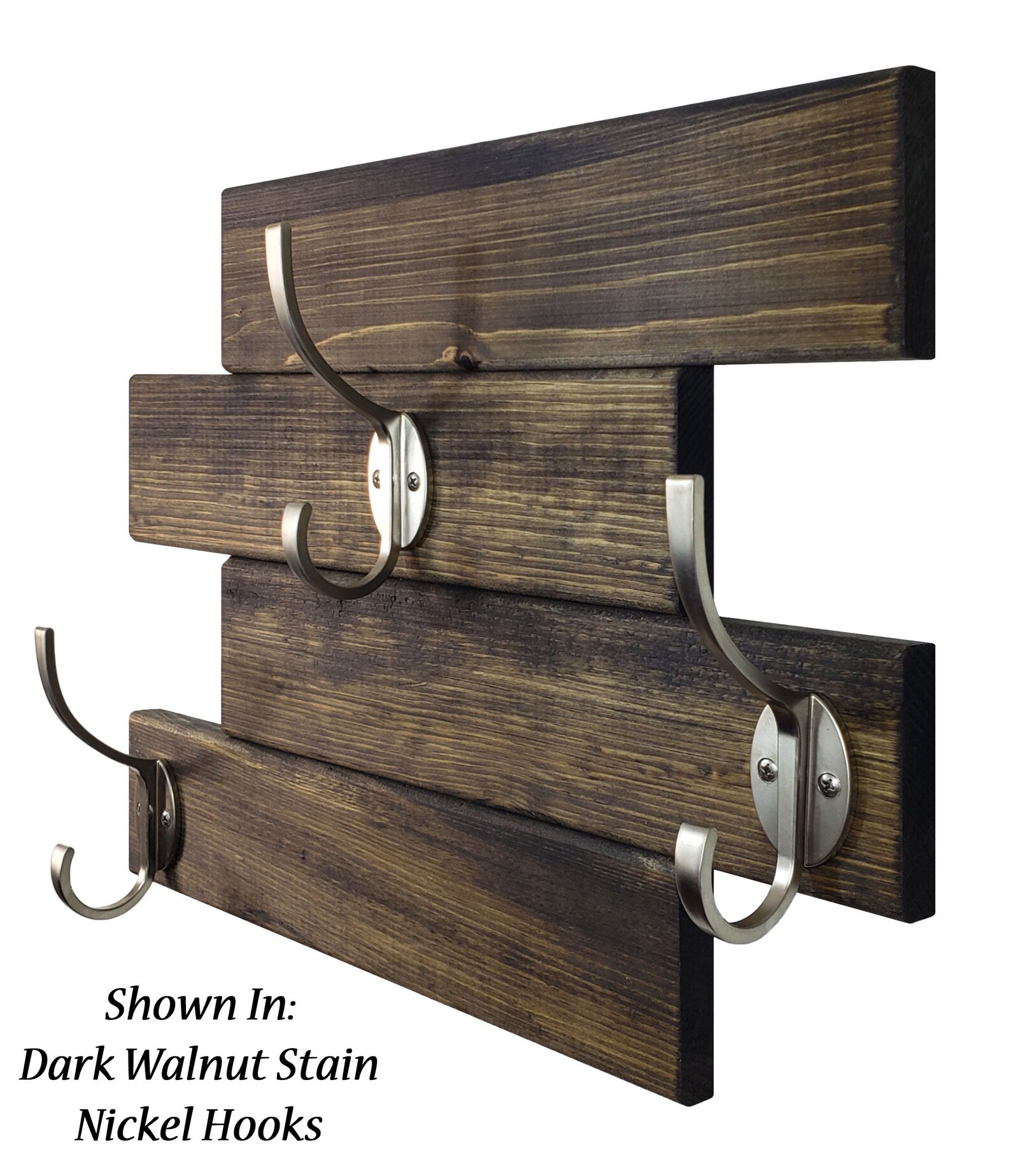 Cabin Wall Mounted Coat Rack 20 Stain Colors Entryway - Etsy