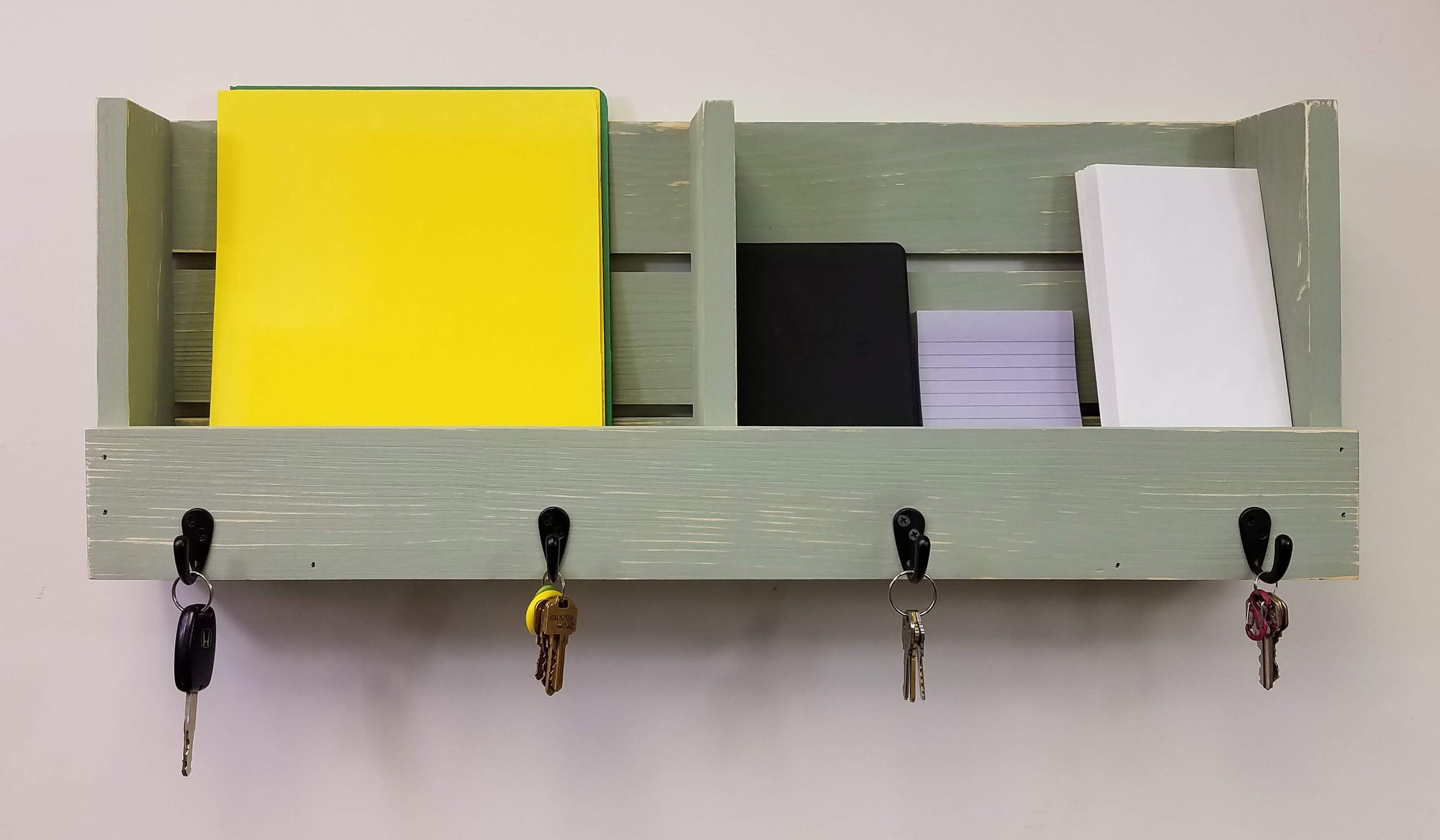 Union Barn Large Double Wall Bin Organizer With Hooks Storage | Etsy