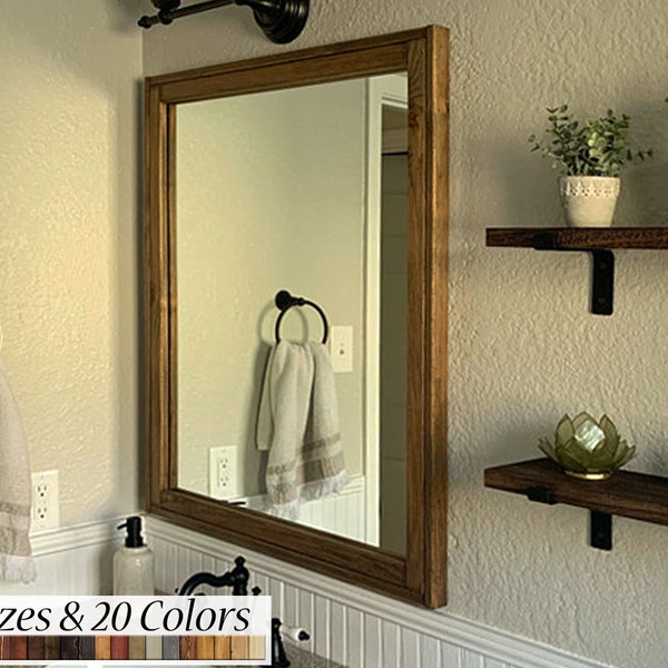 Large Farmhouse Mirror - Etsy