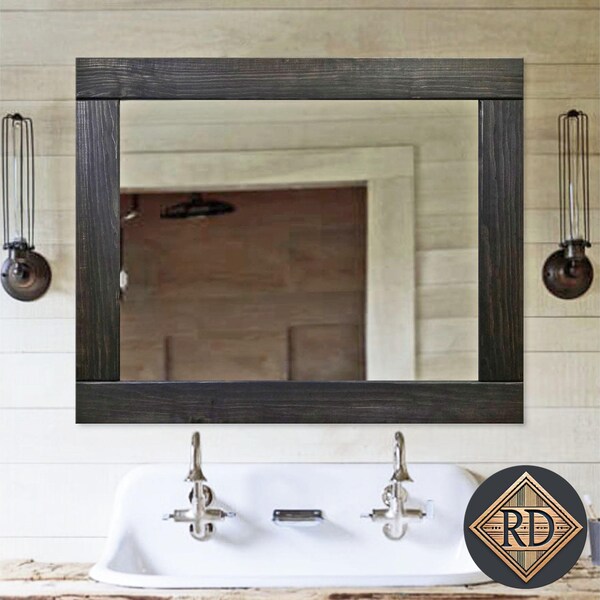 Large Farmhouse Mirror - Etsy