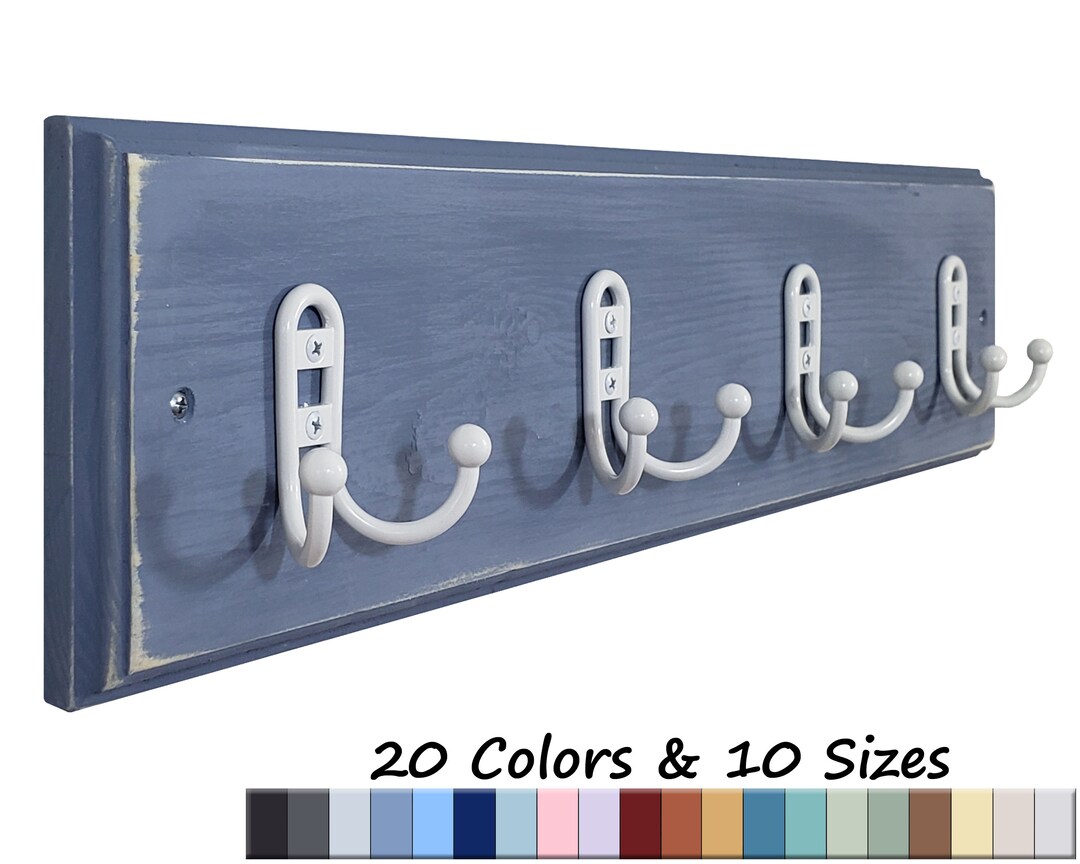 Countryside Double Utility Hook Rack - 20 Paint Colors - Clothing Rack ...