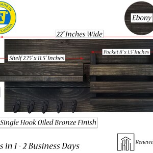 Classic Farmhouse Entryway Storage Solution: Mail Holder, Display Ledge ...