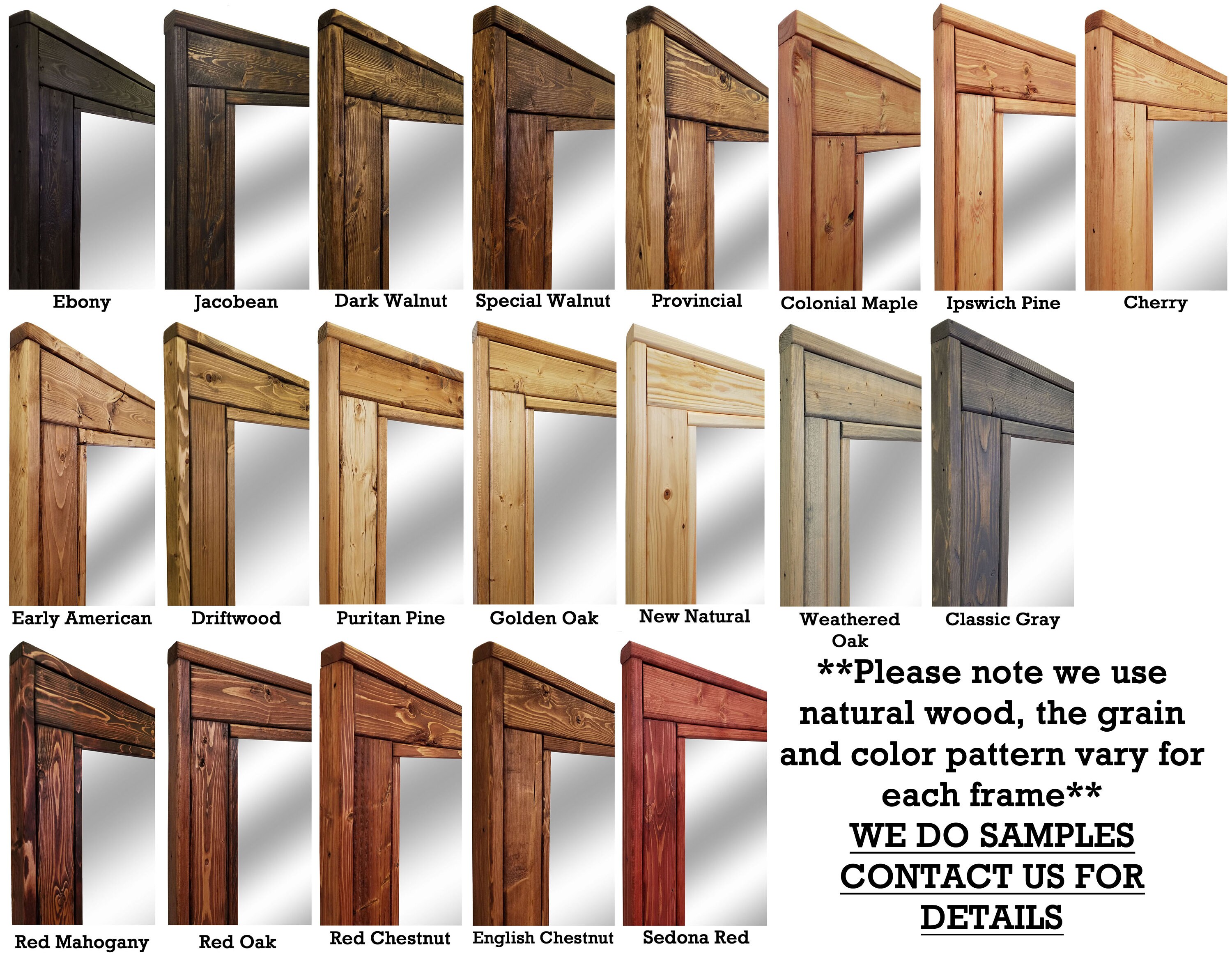 Millwood Mirror With Hooks 20 Stain Colors Wall Hook Wall - Etsy