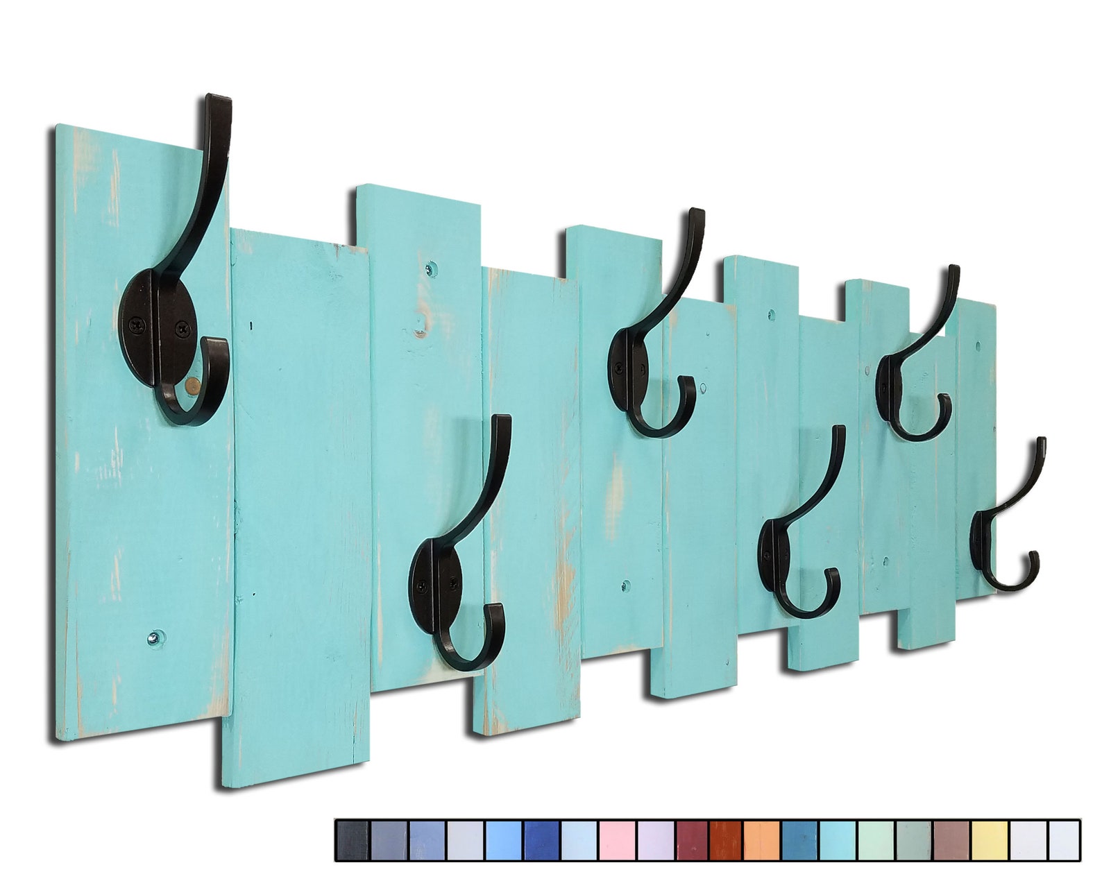 Sydney Wall Hook Rack 20 Paint Colors Coat Hooks Key - Etsy