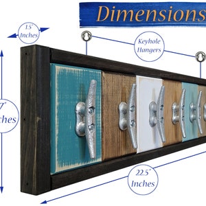 Stone Harbor Boat Cleat Wall Hook Rack - Customizable Home Decor ...