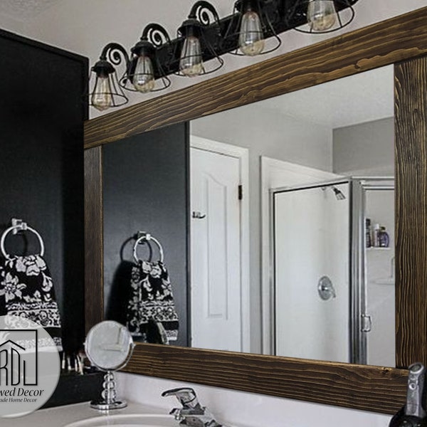 Large Farmhouse Mirror - Etsy