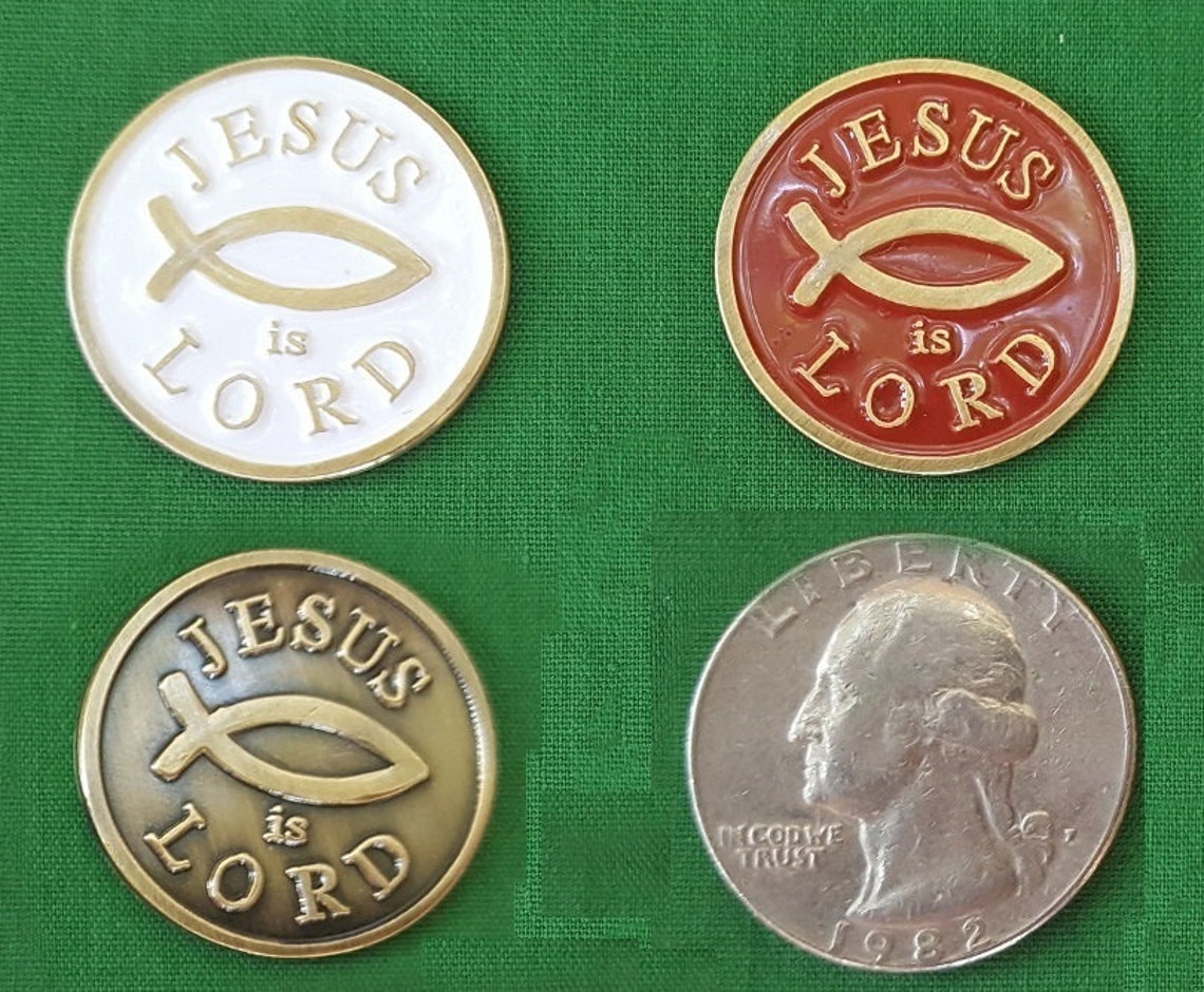 3 Metal - Jesus is Lord Golf Ball Markers - Etsy