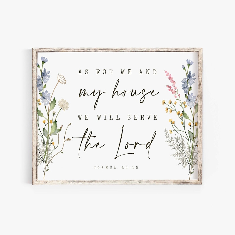 Joshua 24 15 - Etsy