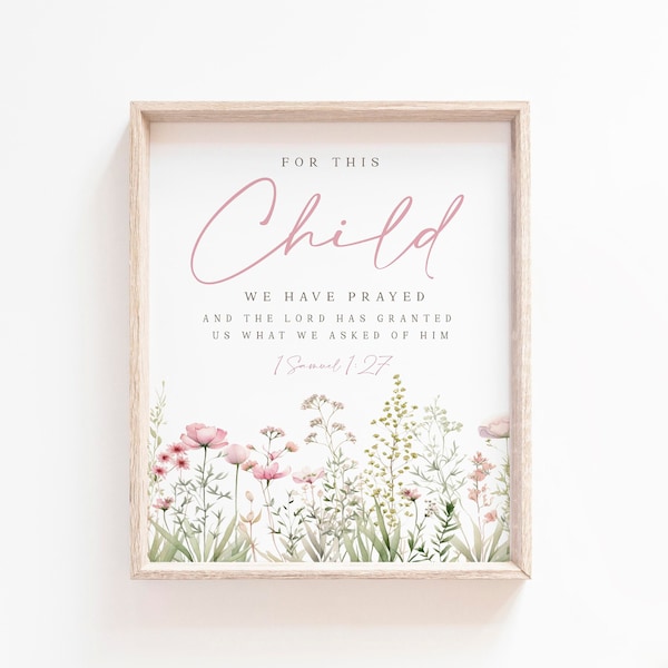 For This Child We Have Prayed - Etsy