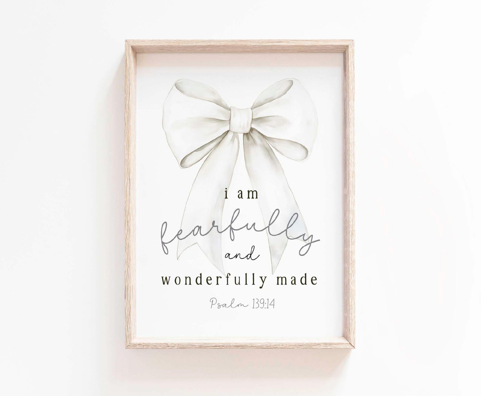Psalm 139:13 I Am Fearfully and Wonderfully Made Bible Verse Wall Art ...
