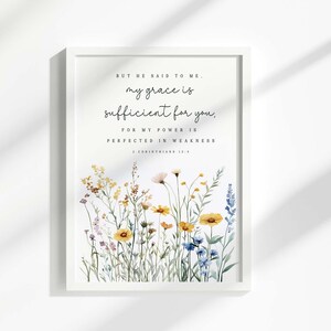 2 Corinthians 12:9 My Grace is Sufficient for You Bible Verse Print ...