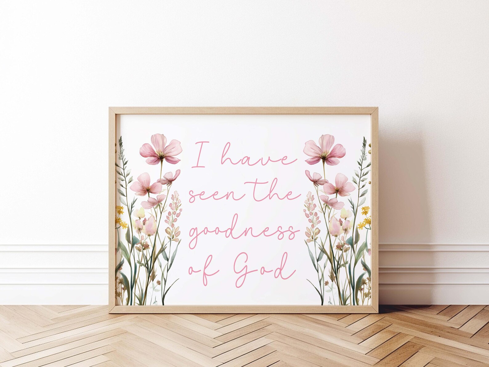 I Have Seen the Goodness of God Bible Verse Wall Art Print Farmhouse ...